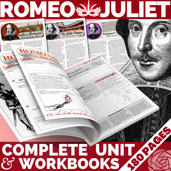 Romeo and Juliet | Complete Teaching Unit with Workbook & Answer Key ...
