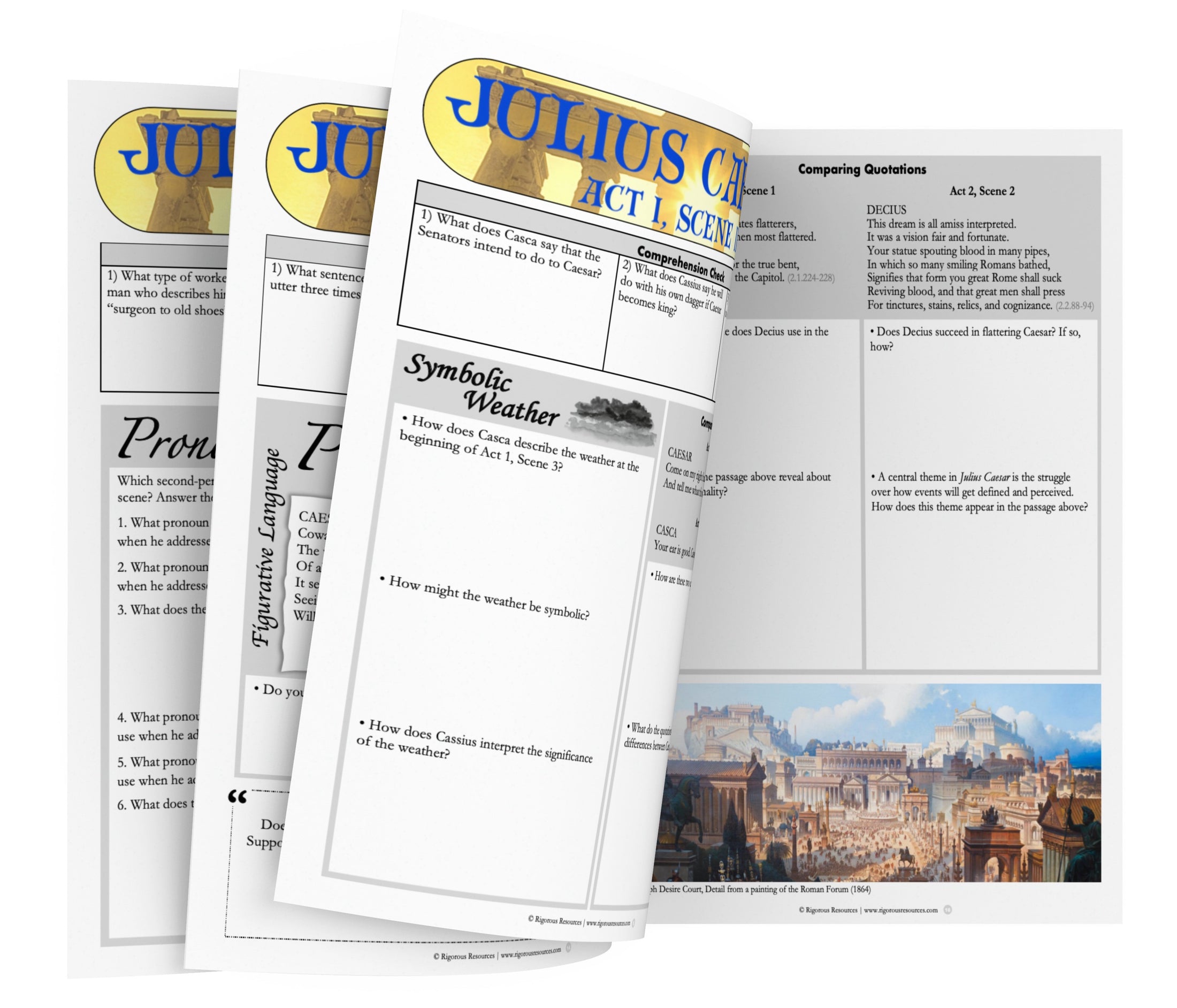 Julius Caesar | Complete Teaching Unit with Workbook & Answer Key ...