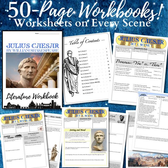 Julius Caesar | Complete Teaching Unit with Workbook & Answer Key ...