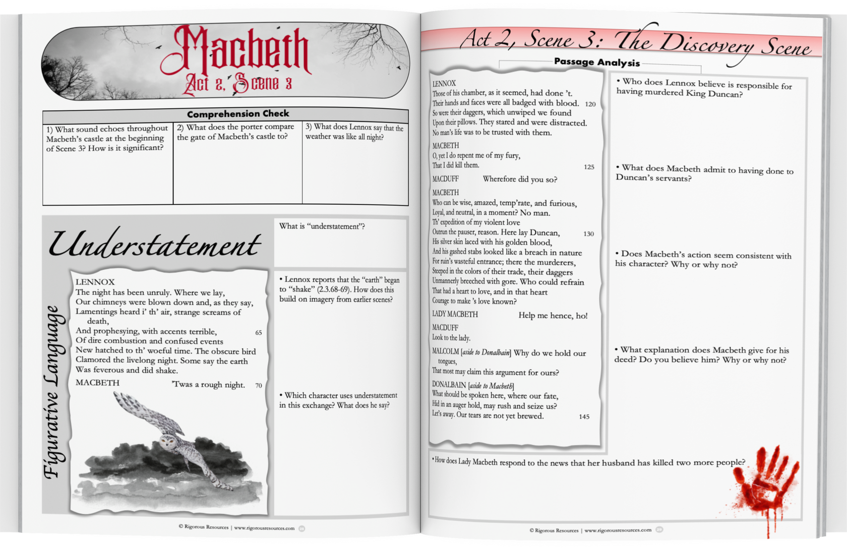 Macbeth | Complete Teaching Unit with Workbook & Answer Key – Rigorous ...