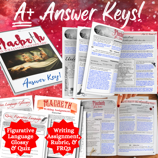 Macbeth | Complete Teaching Unit with Workbook & Answer Key – Rigorous ...