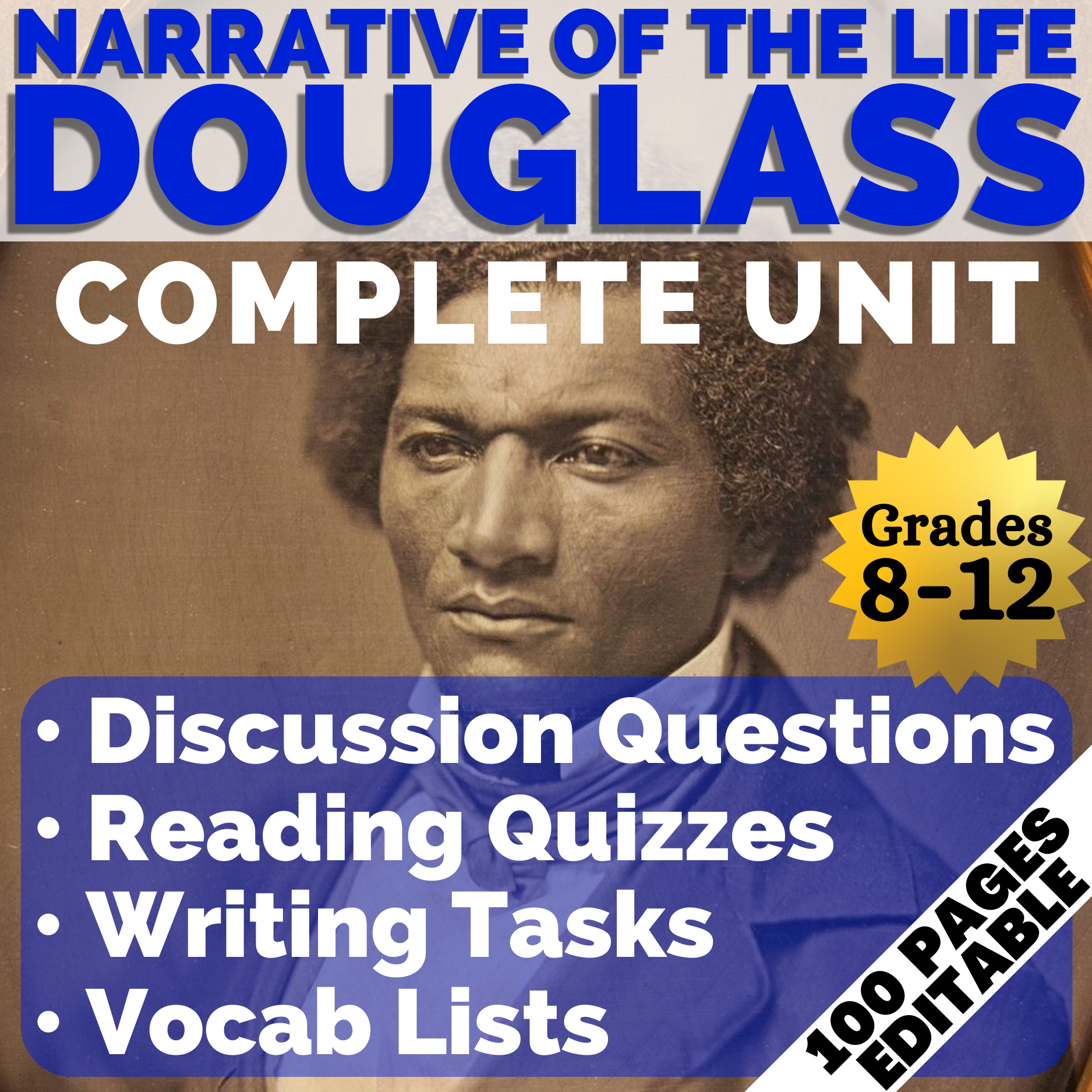 Narrative of the Life of Frederick Douglass | Complete Teaching Unit ...