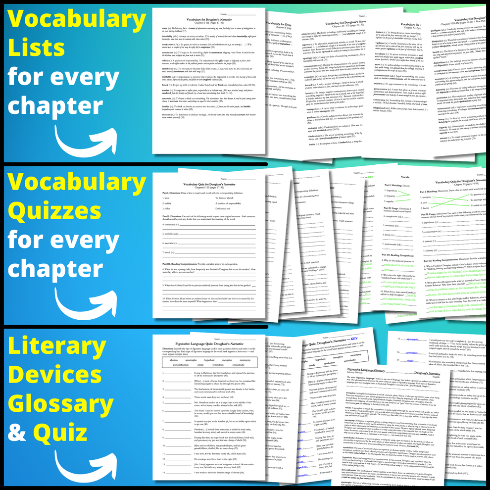 Narrative of the Life of Frederick Douglass | Complete Teaching Unit ...