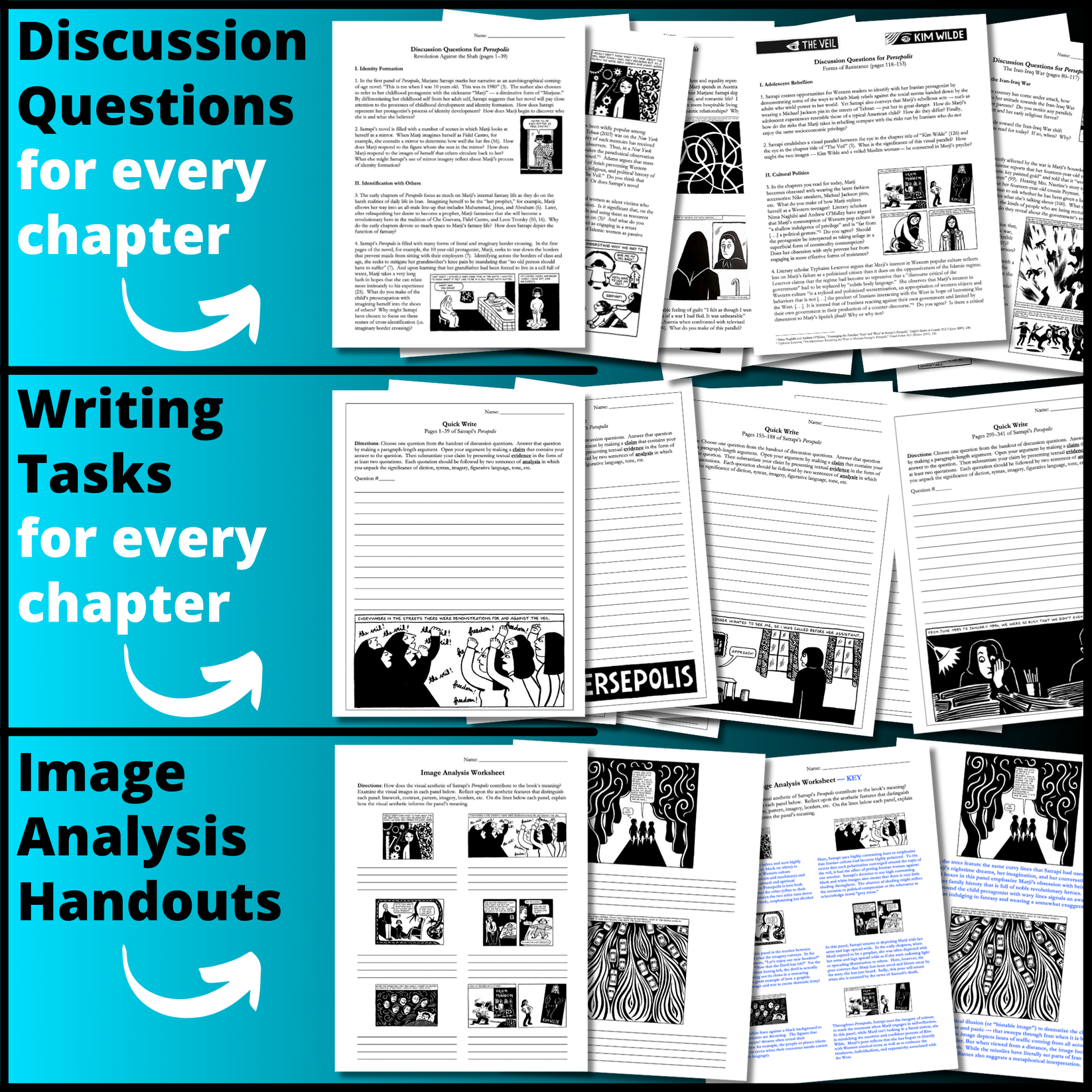 Persepolis by Marjane Satrapi | Complete Teaching Unit – Rigorous Resources