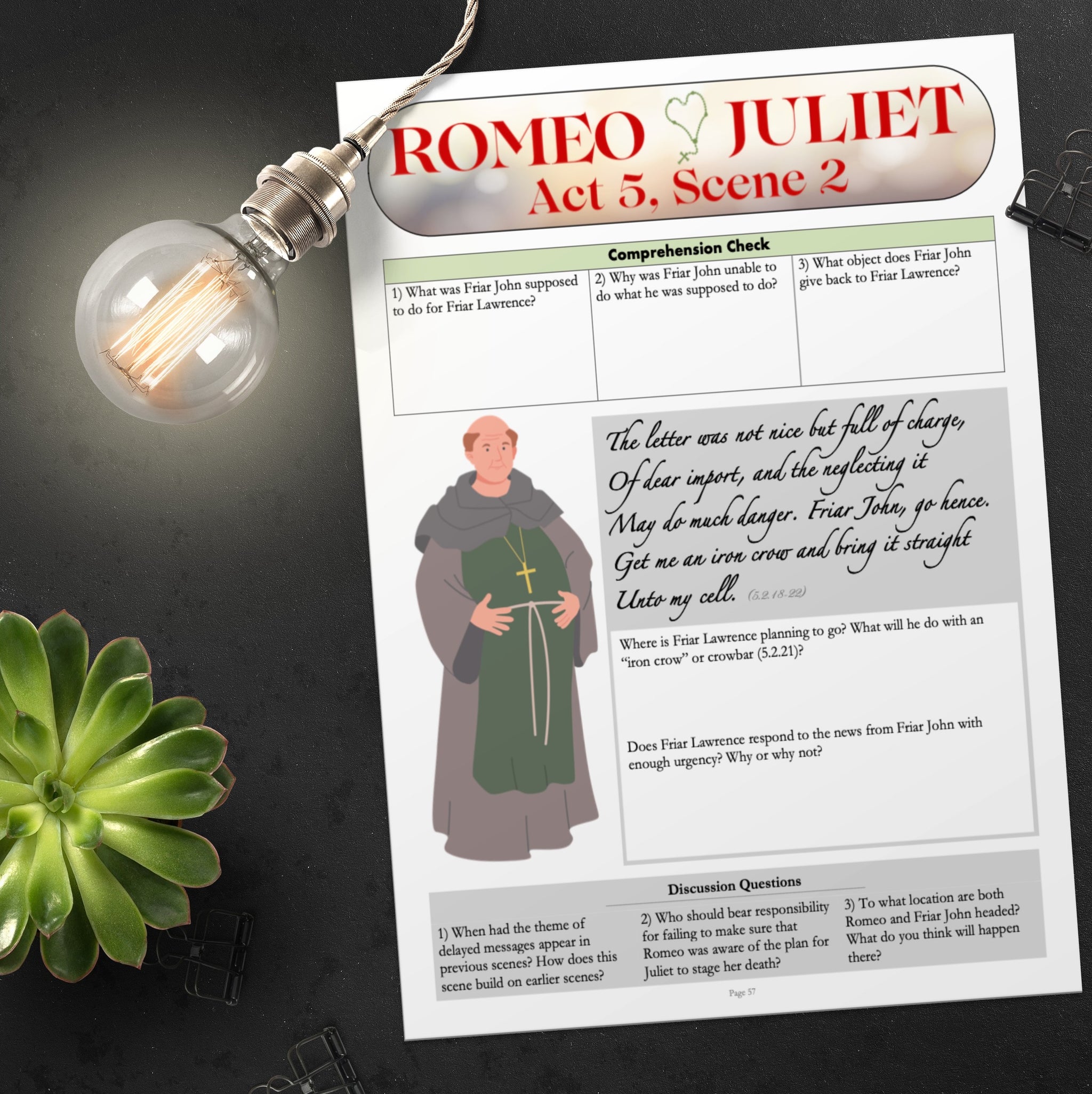 Romeo and Juliet | Complete Teaching Unit with Workbook & Answer Key ...