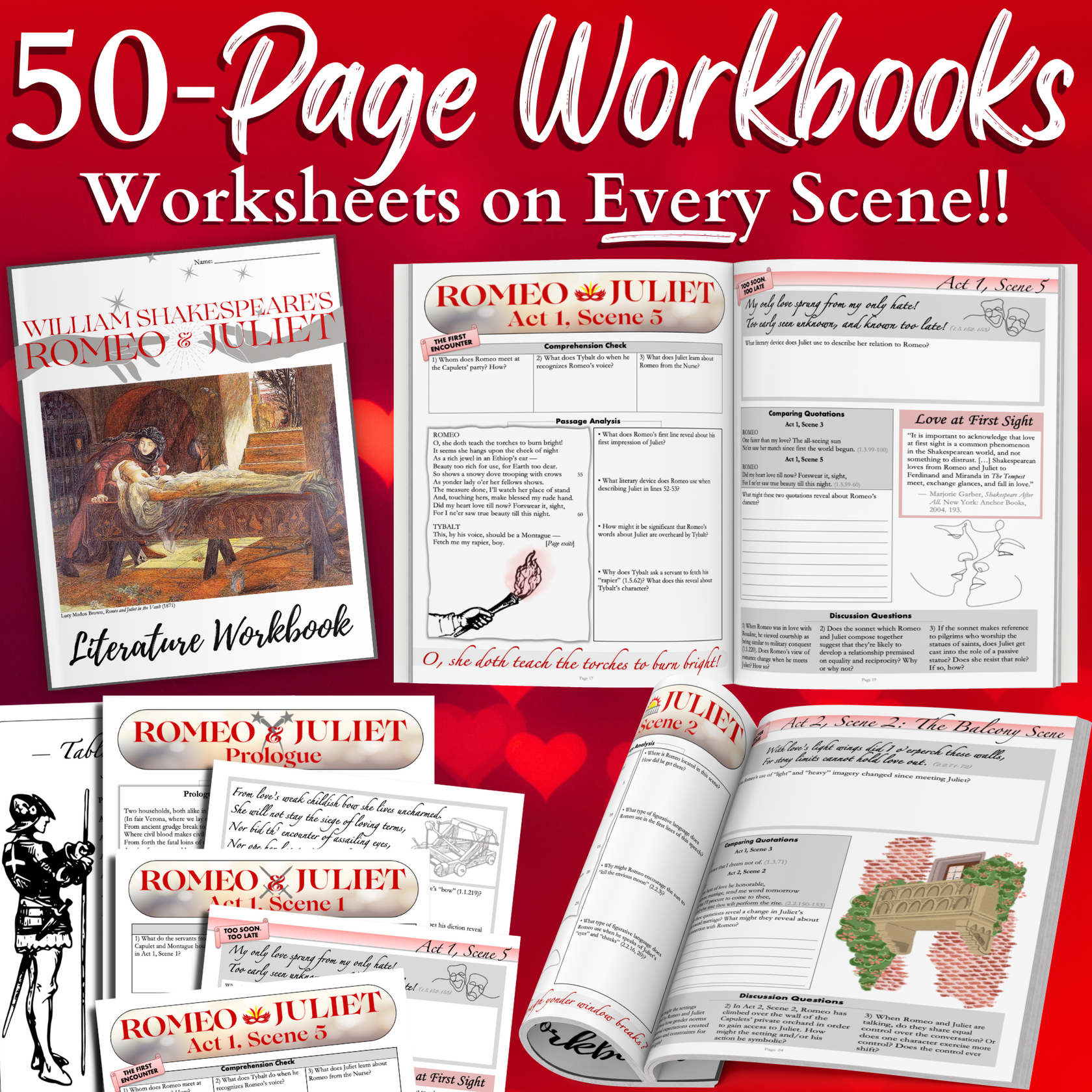 Romeo and Juliet | Teaching Unit with Workbook & Answer Key – Rigorous ...