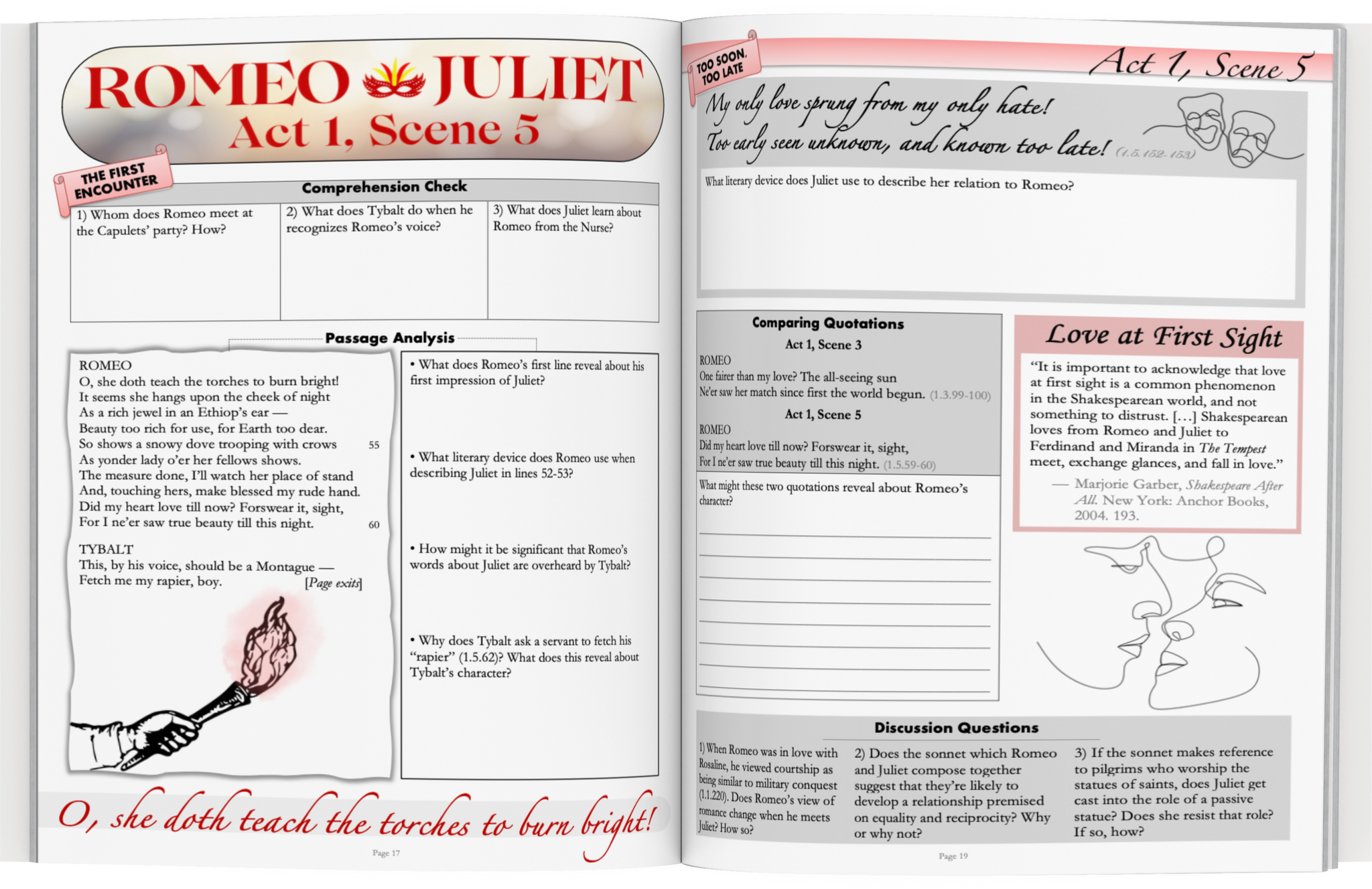 Romeo and Juliet | Teaching Unit with Workbook & Answer Key – Rigorous ...