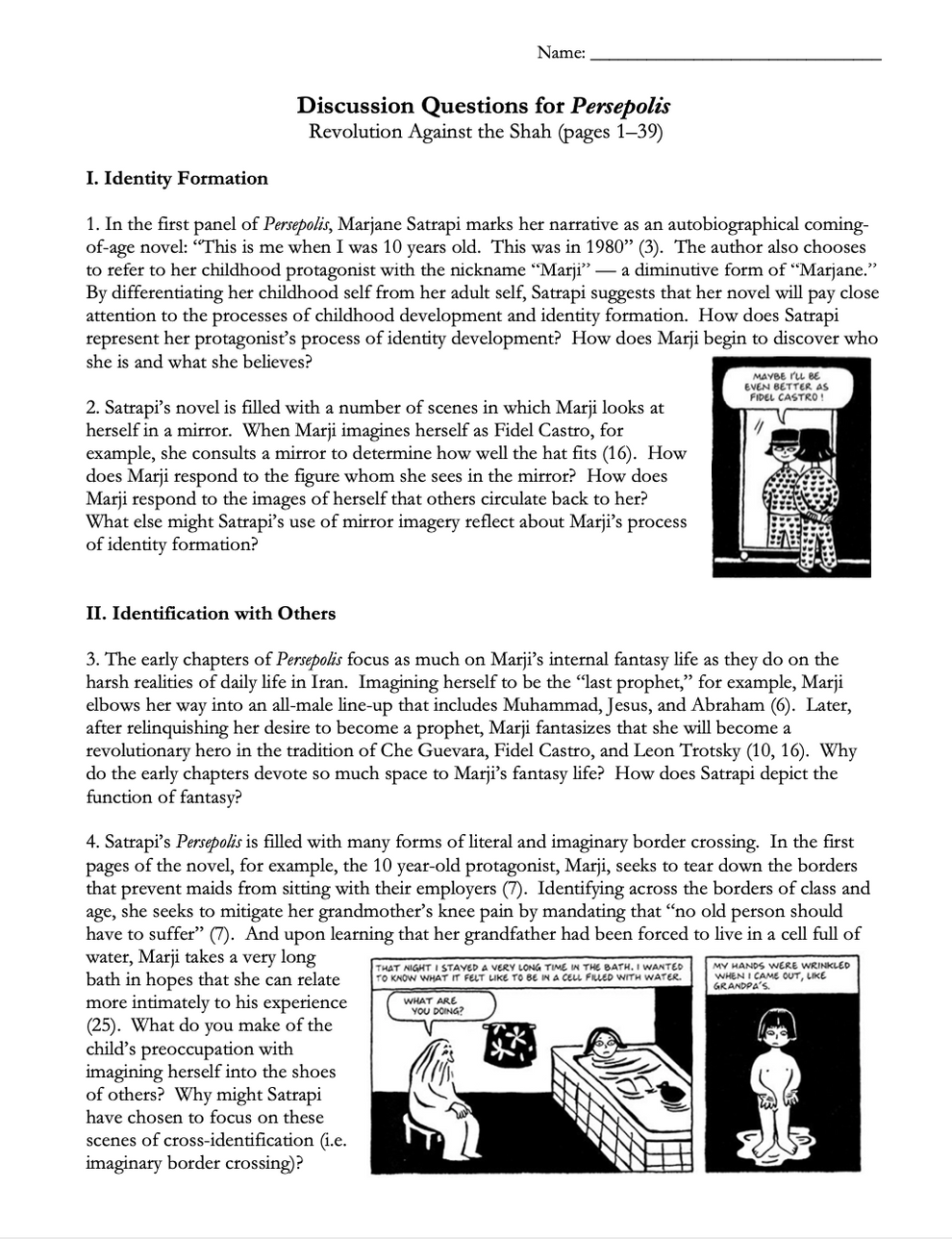 Persepolis by Marjane Satrapi | Complete Teaching Unit – Rigorous Resources