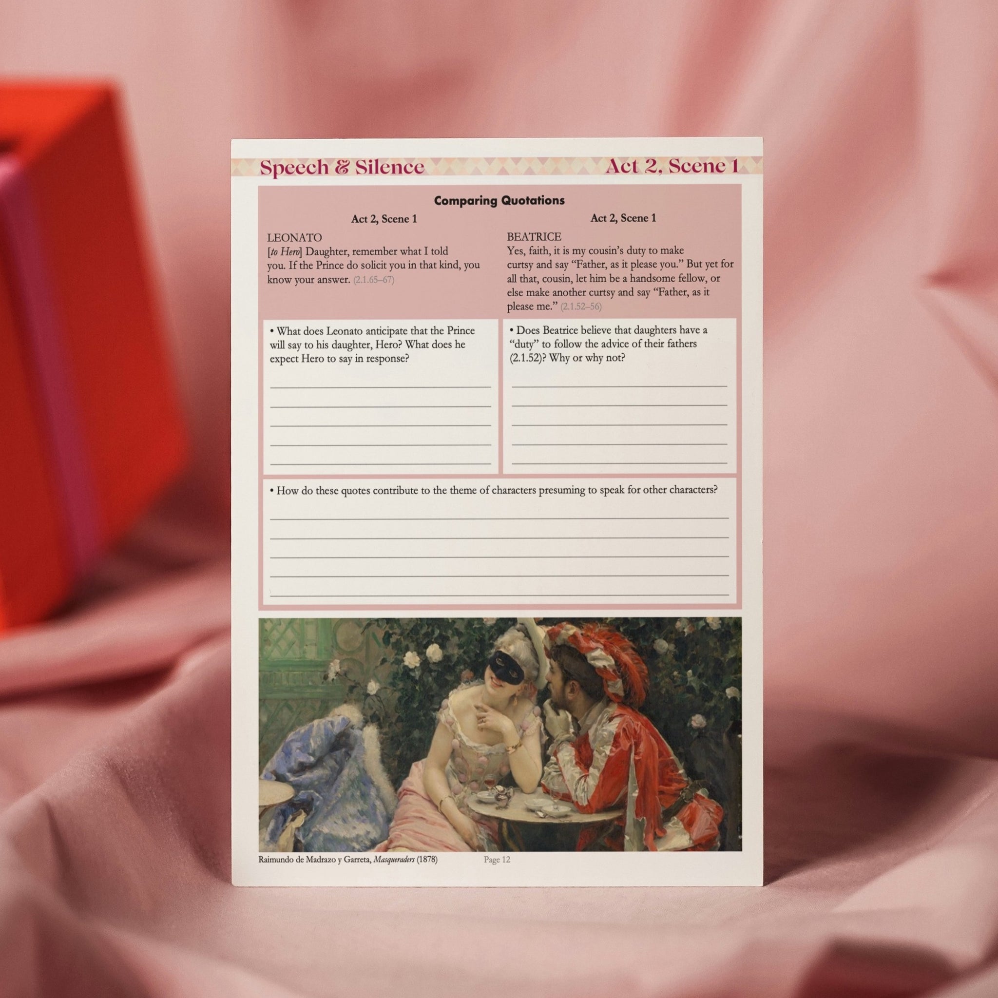 Much Ado About Nothing | Complete Teaching Unit with Workbook & Answer ...