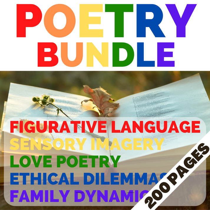 High School Poetry Unit: How to Analyze Poetic Imagery, Figurative Lan ...